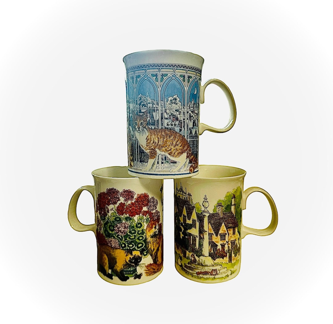 Sweet Dunoon Cat Mug - Cat Coffee Cup - Dunoon China - Cat Lover Gift ...