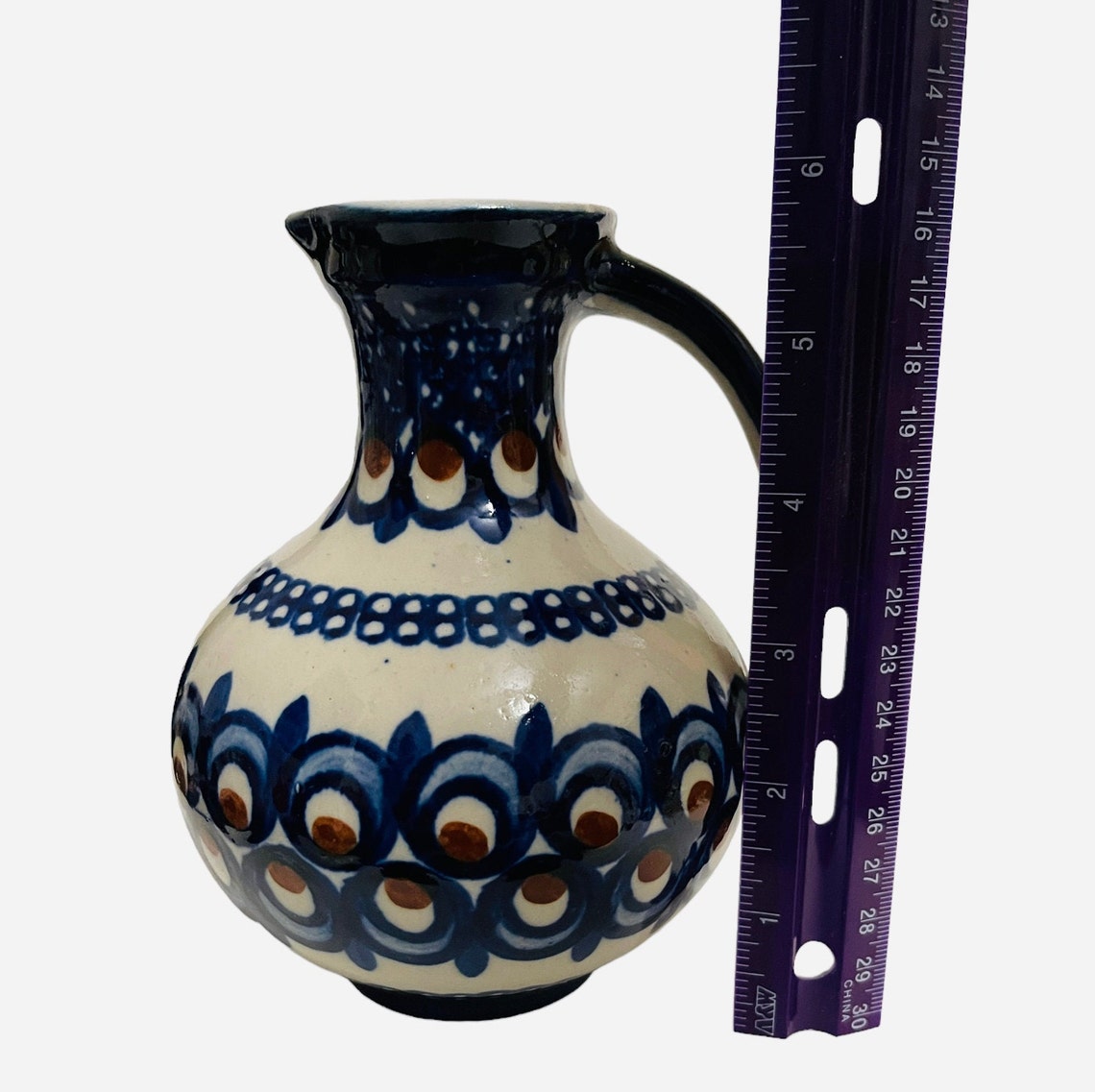 Small Pottery Pitcher With Handle-hand Made Pottery-hand - Etsy