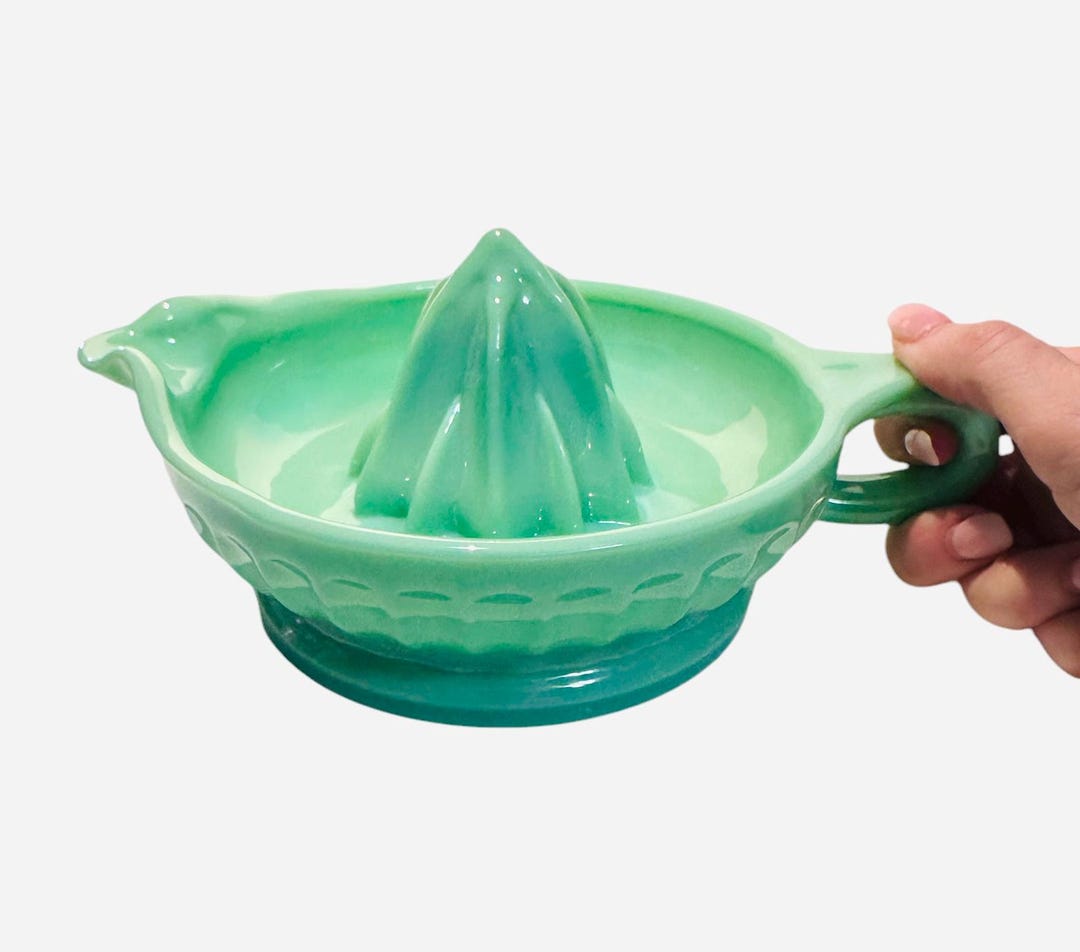 Vintage Style Reproduction Jadeite Green Glass Juicer Reamer - Retro ...