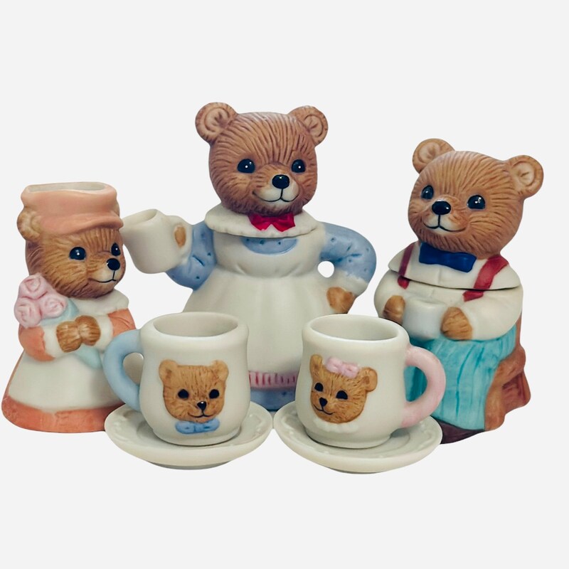 Bear Tea Set - Etsy