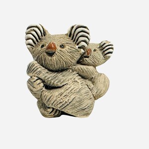 Artesanía Rinconada Koala and Baby Figurine - Uruguay - Animal ...