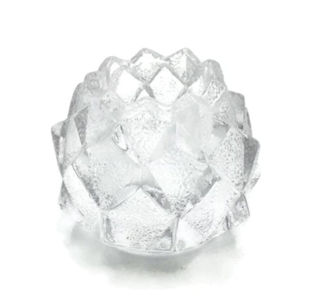 Vintage Orrefors Crystal Firefly Votive Holder – Swedish Art Glass ...