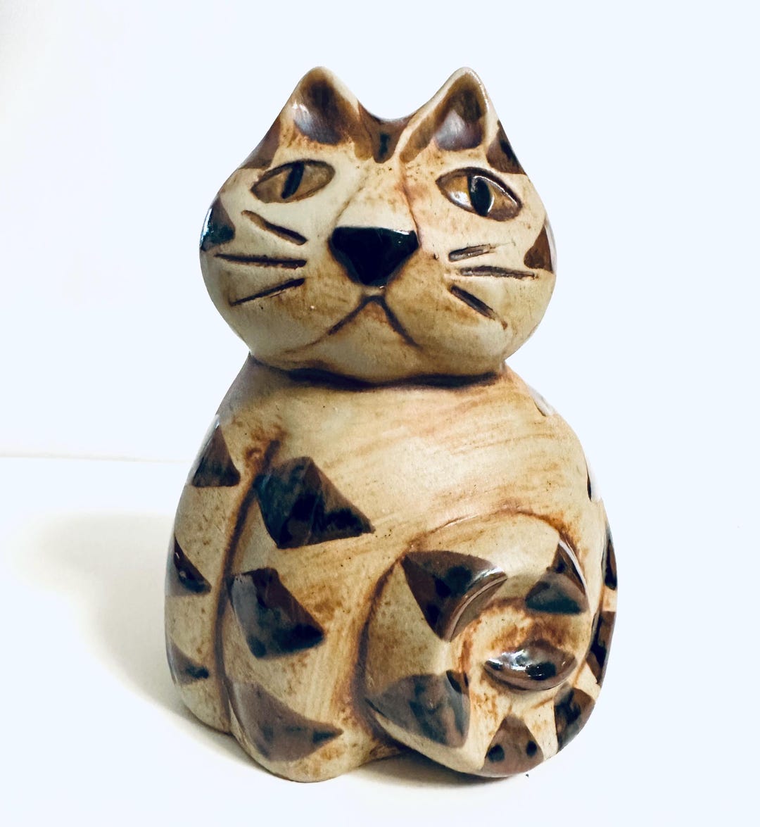 Vintage Hazel Olsen California Studio Stoneware Pottery Kitty Cat ...