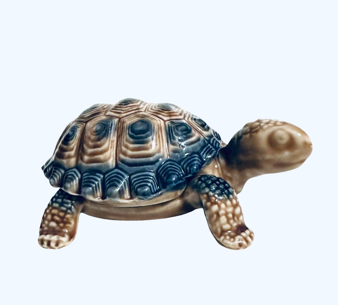 Wade Turtle Trinket Box: England Porcelain Figurine - Etsy