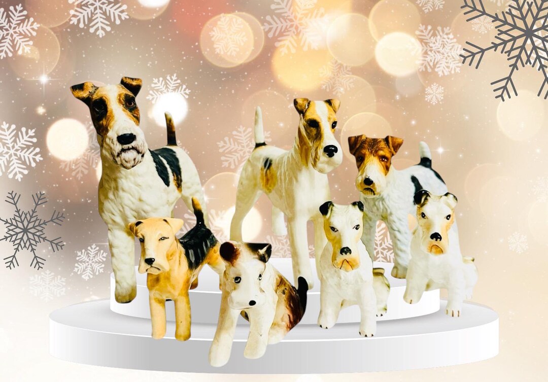 Vintage Terrier Dog Figurines - Beswick England Terrier - Andrea by ...