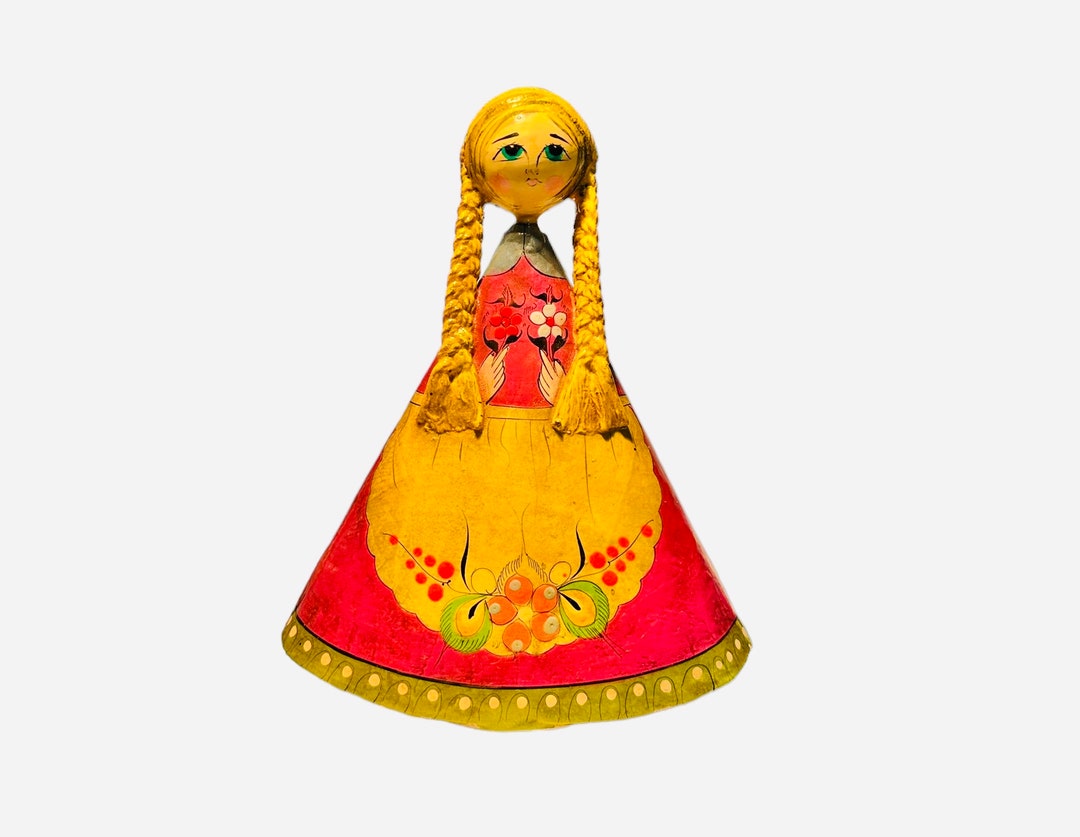 Vintage Mexican Paper Mache Girl 8 Tall Signed Nuño Hand-painted Doll ...