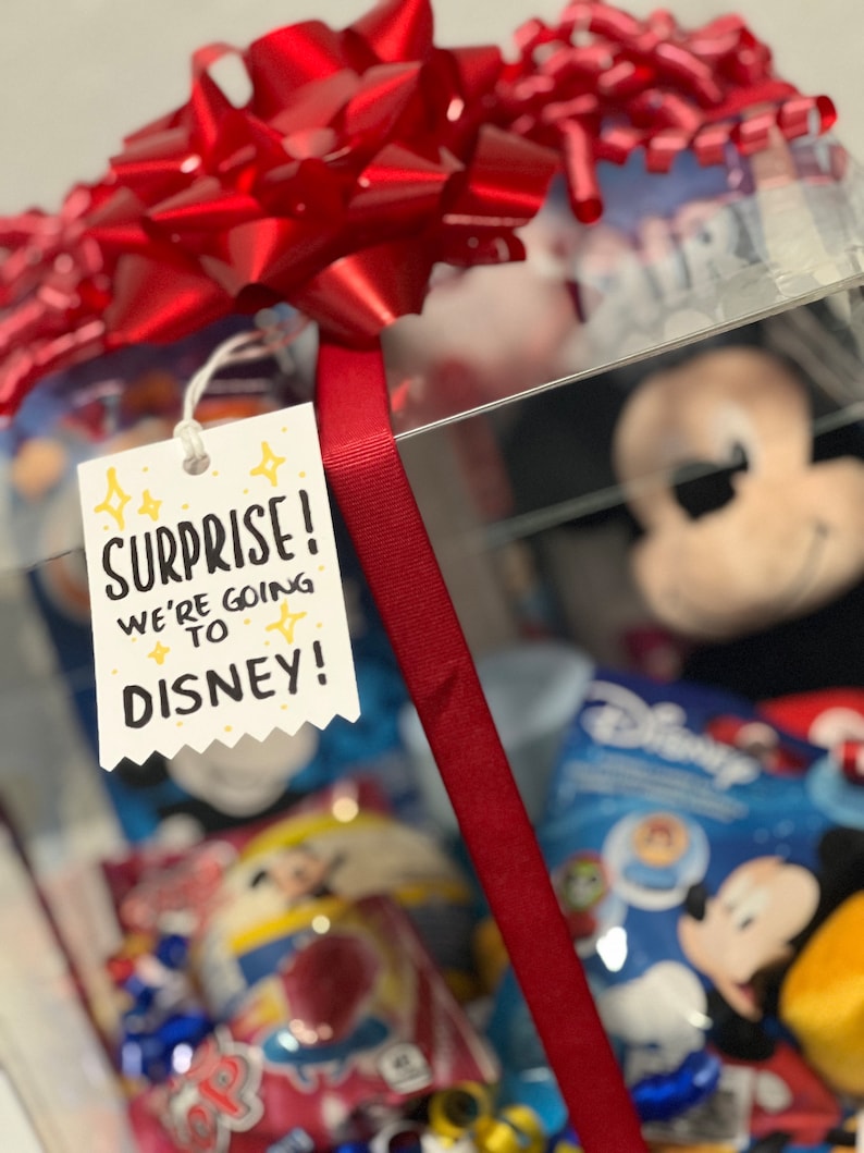 Mickey Mouse Disney Trip Reveal Box Big Gift Box Perfect for Disney ...