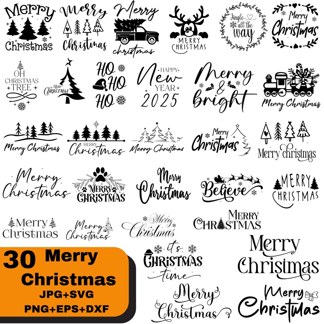 Christmas Svg Bundle, Christmas Quotes Svg Bundle, Christmas Signs Svg ...