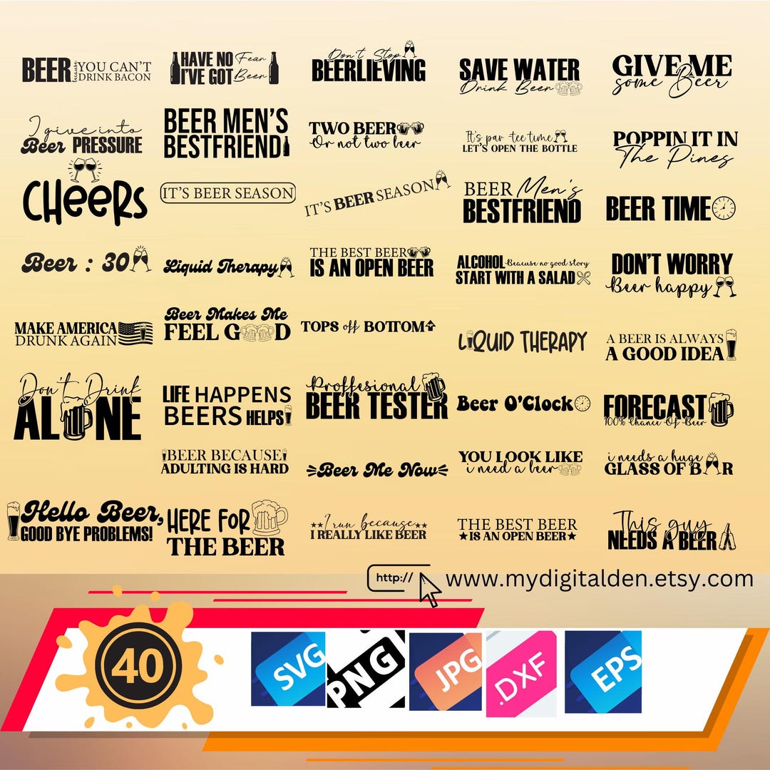 Beer Opener SVG Bundle, Beer Quotes SVG, Funny Beer Sayings SVG, Funny ...