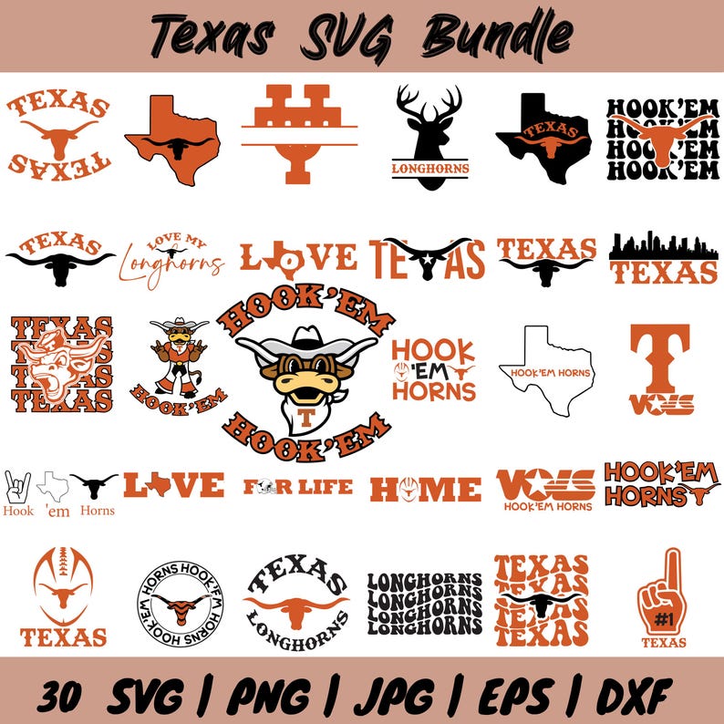 Bundle of Texas Longhorns Svg, Texas Longhorns Png, Texas Longhorns ...