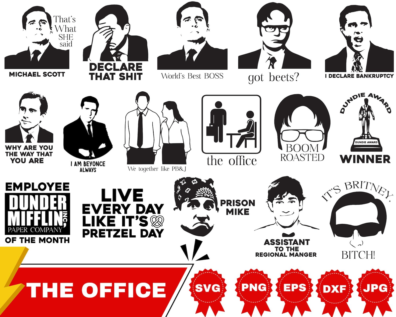 The Office SVG, the Office Svg Files for Cricut, the Office Tv Show ...