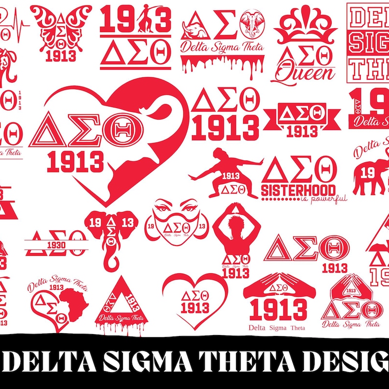 Delta Sigma Theta Clip Art - Etsy