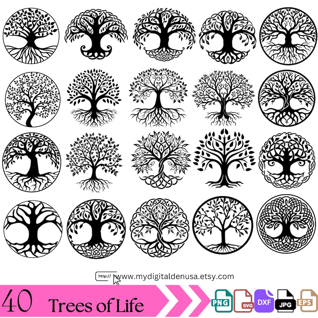Tree of Life Svg Bundle, Tree Svg, Family Tree Svg, Branch Svg, Tree ...