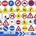 Traffic Signs SVG Bundle, Road Safety Graphics (50 Files) Instant ...