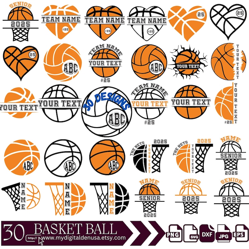 Split Basketball Svg - Etsy
