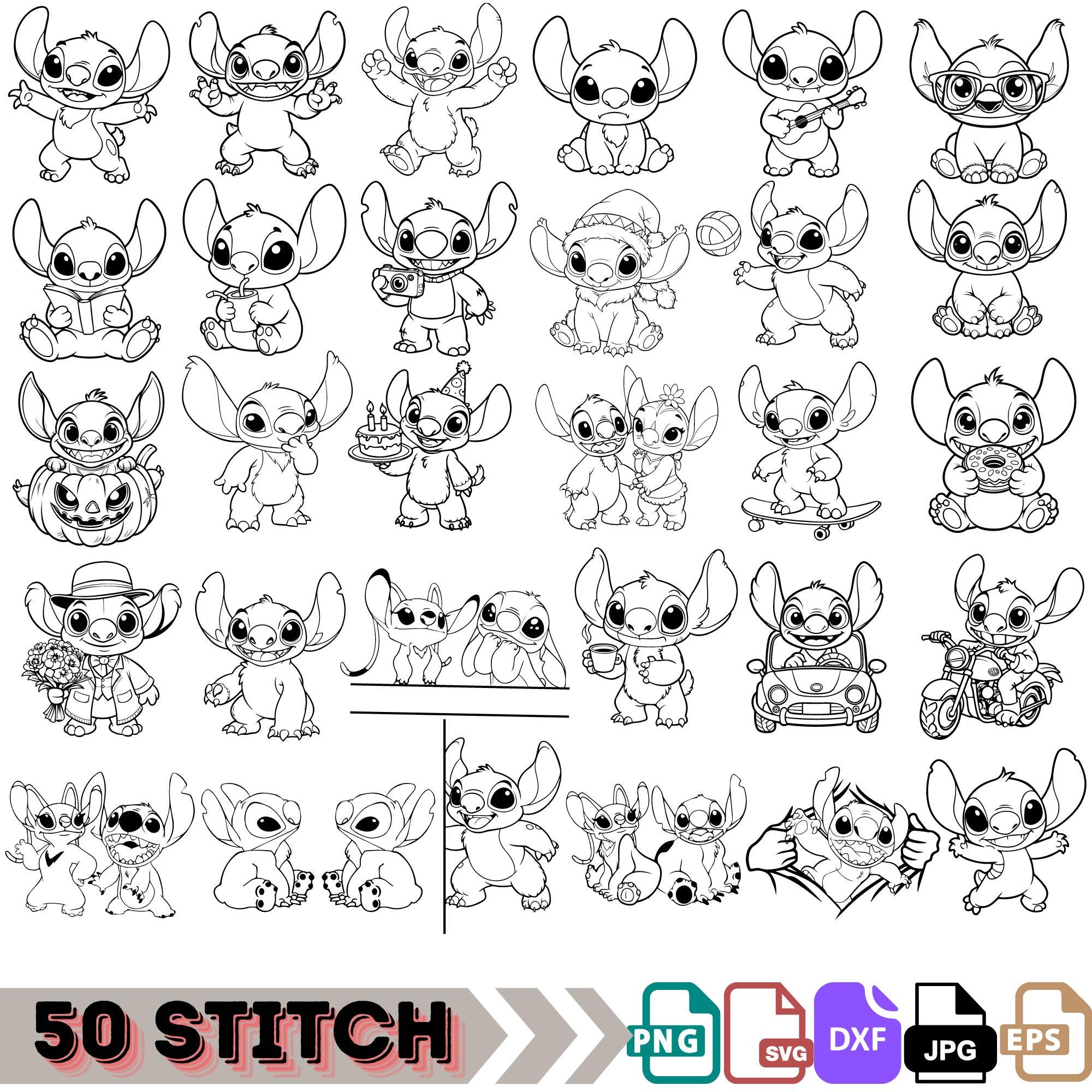 Stitch SVG, Lilo and Stitch SVG, Stitch PNG, Stitch Clipart, Stitch ...