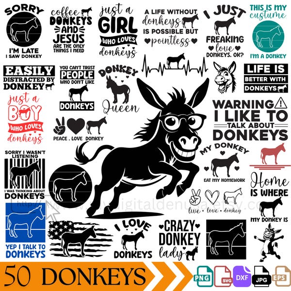 Esel svg - Etsy.de