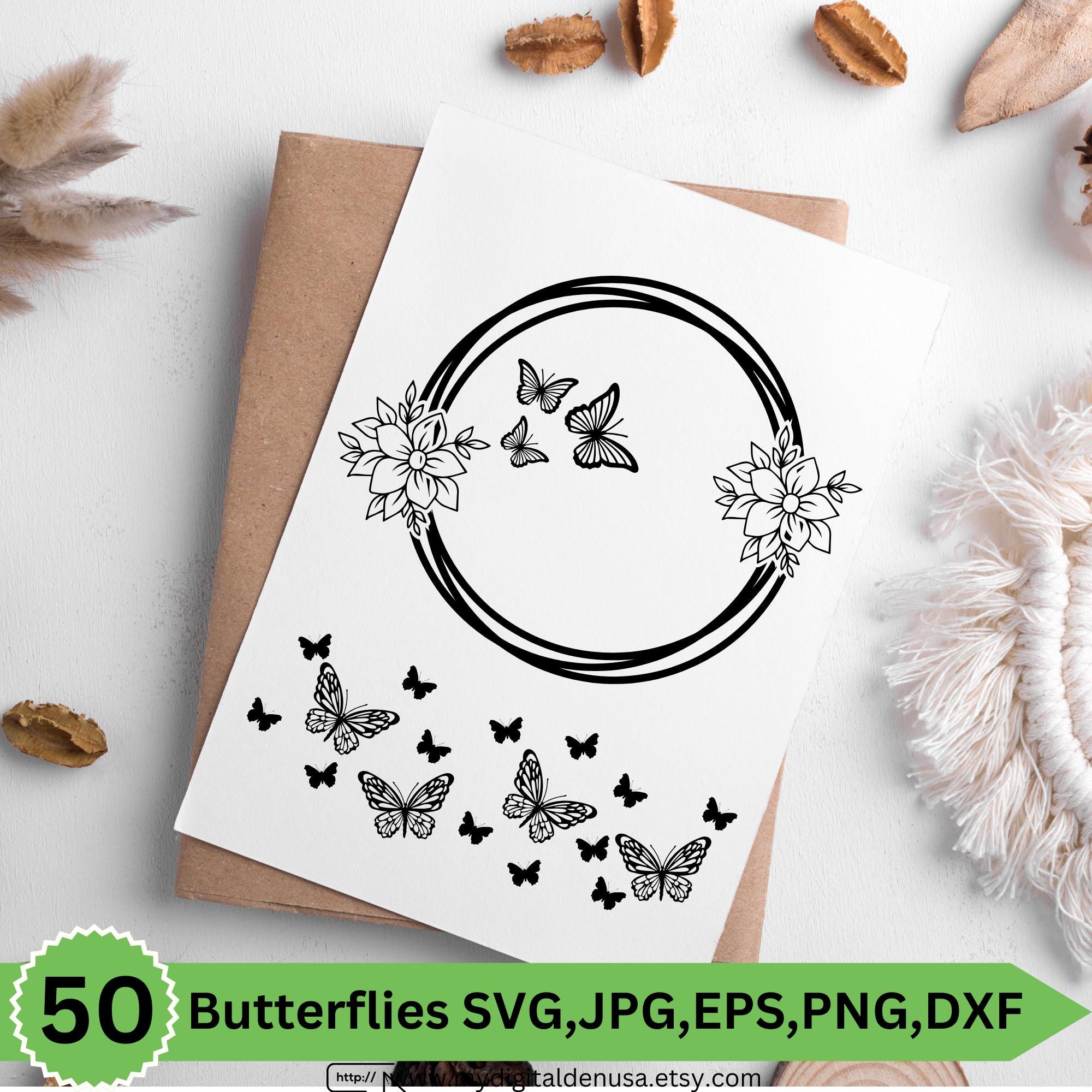 Flying Butterflies Svg Bundle, Butterfly Svg, Butterfly Swarm Svg ...