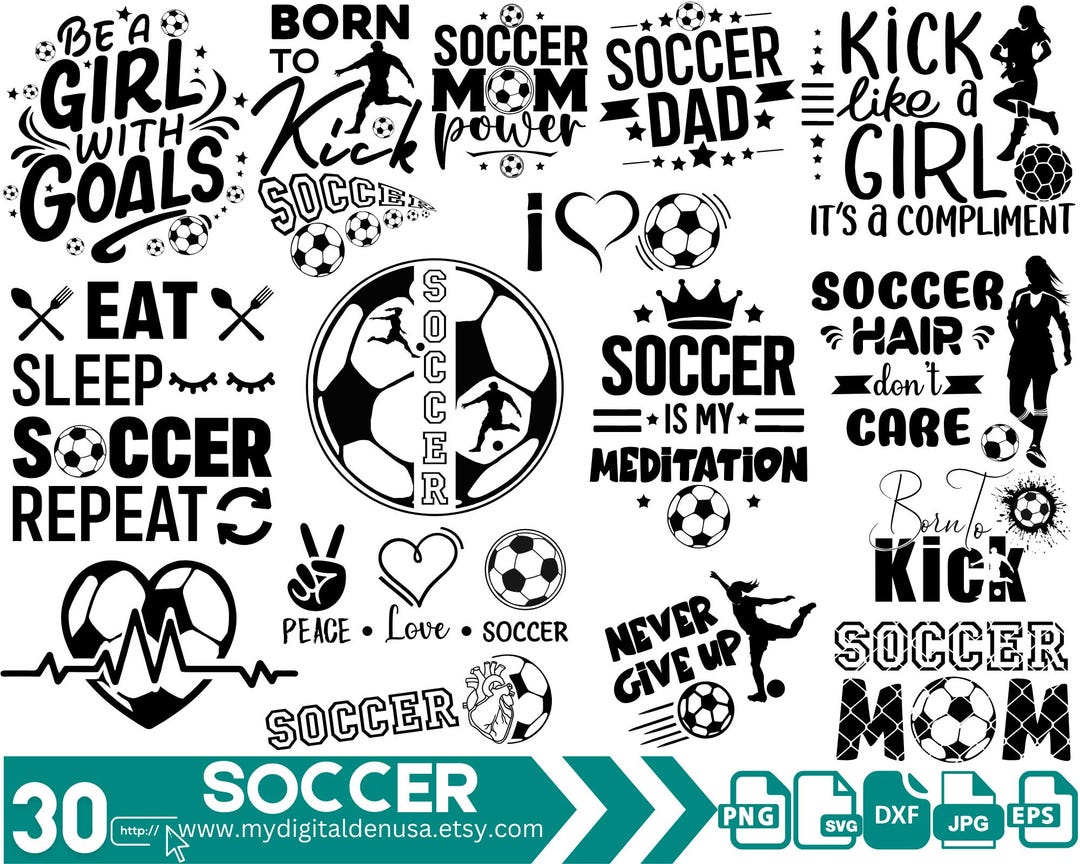 Soccer Svg Bundle, Soccer Ball Svg, Soccer Ball Monogram Svg, Soccer ...