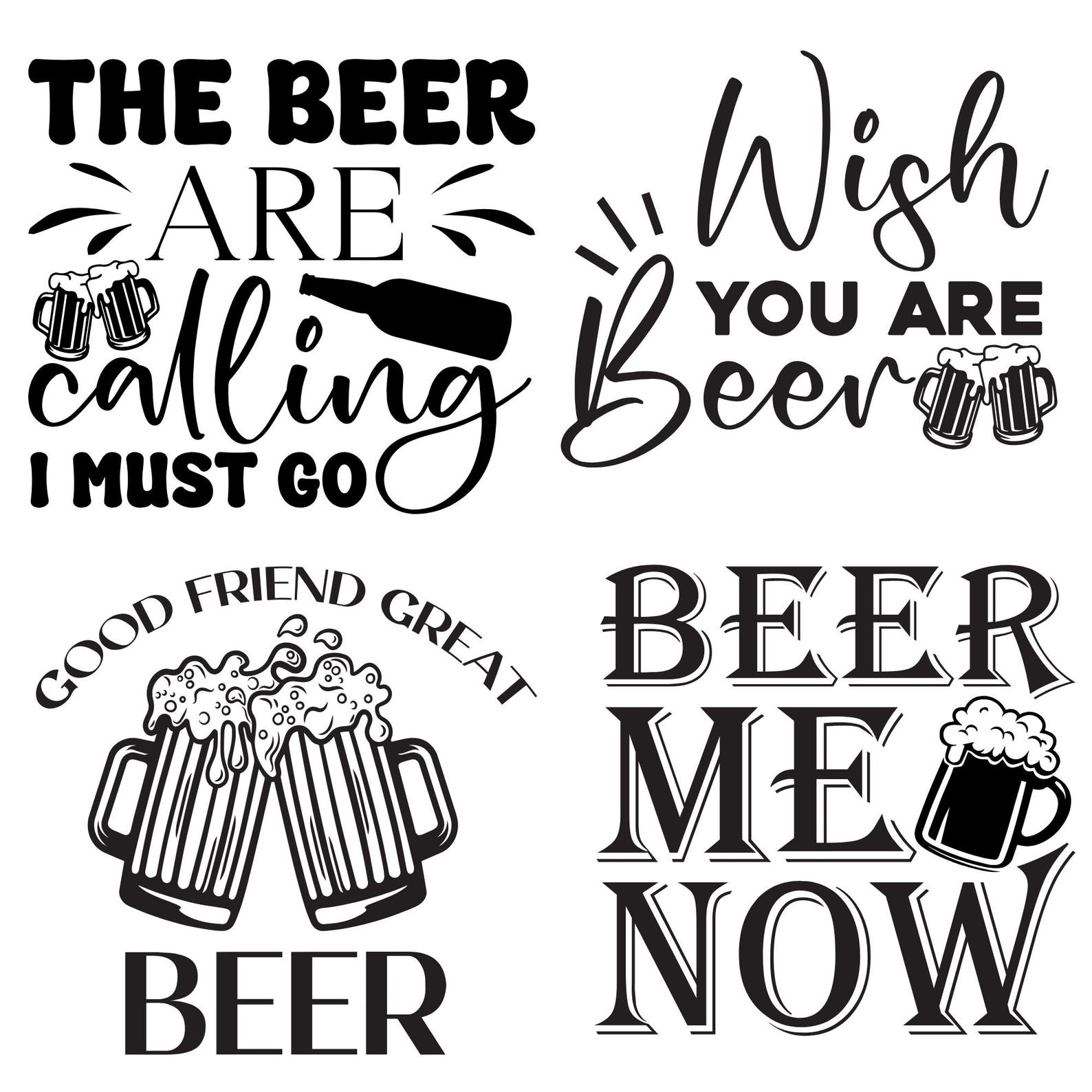Funny Beer SVG Bundle, Funny Beer Quotes SVG, Beer Sayings, Cheers Svg ...