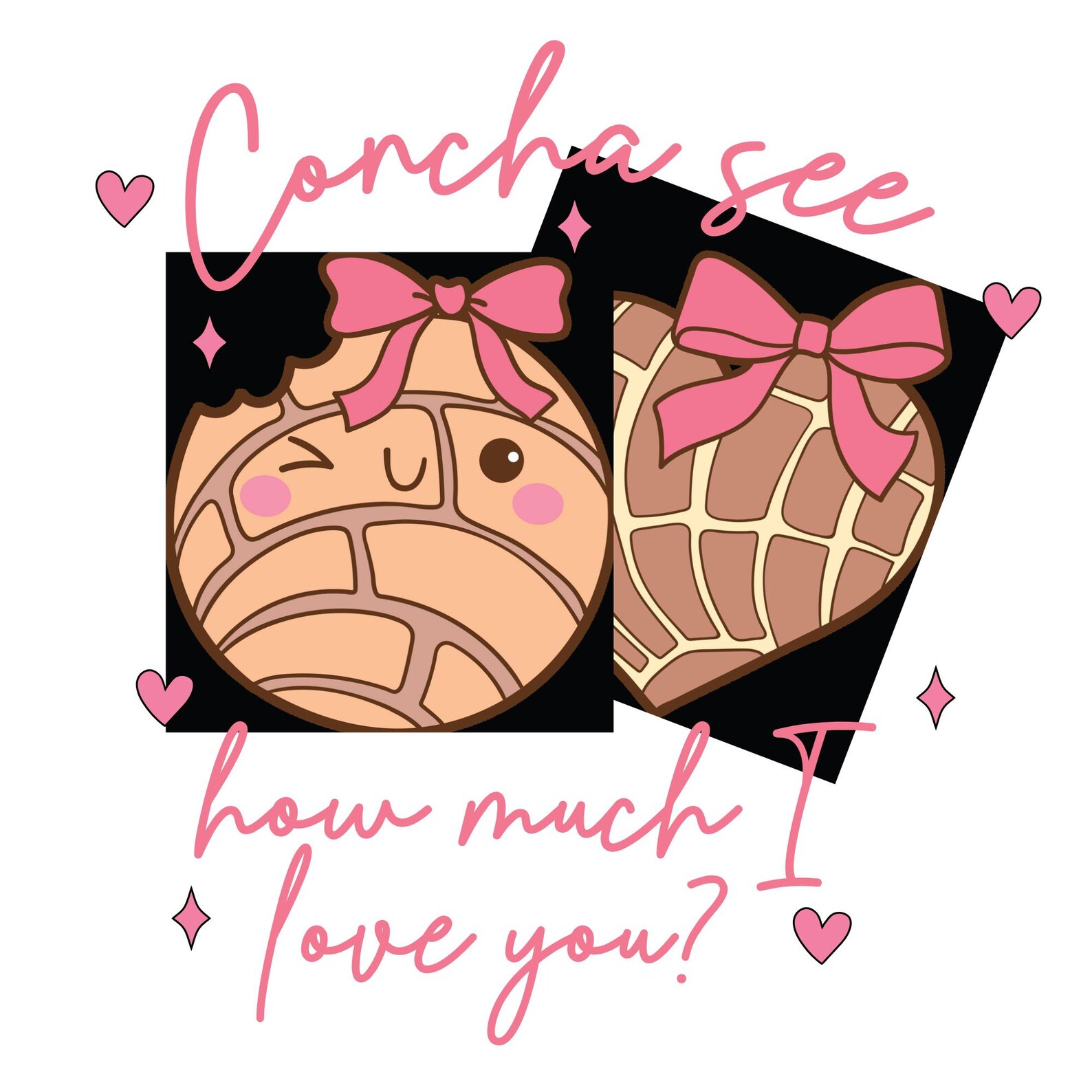 Concha Valentine's Bundle Png, Happy Valentine's Day,retro Valentine ...
