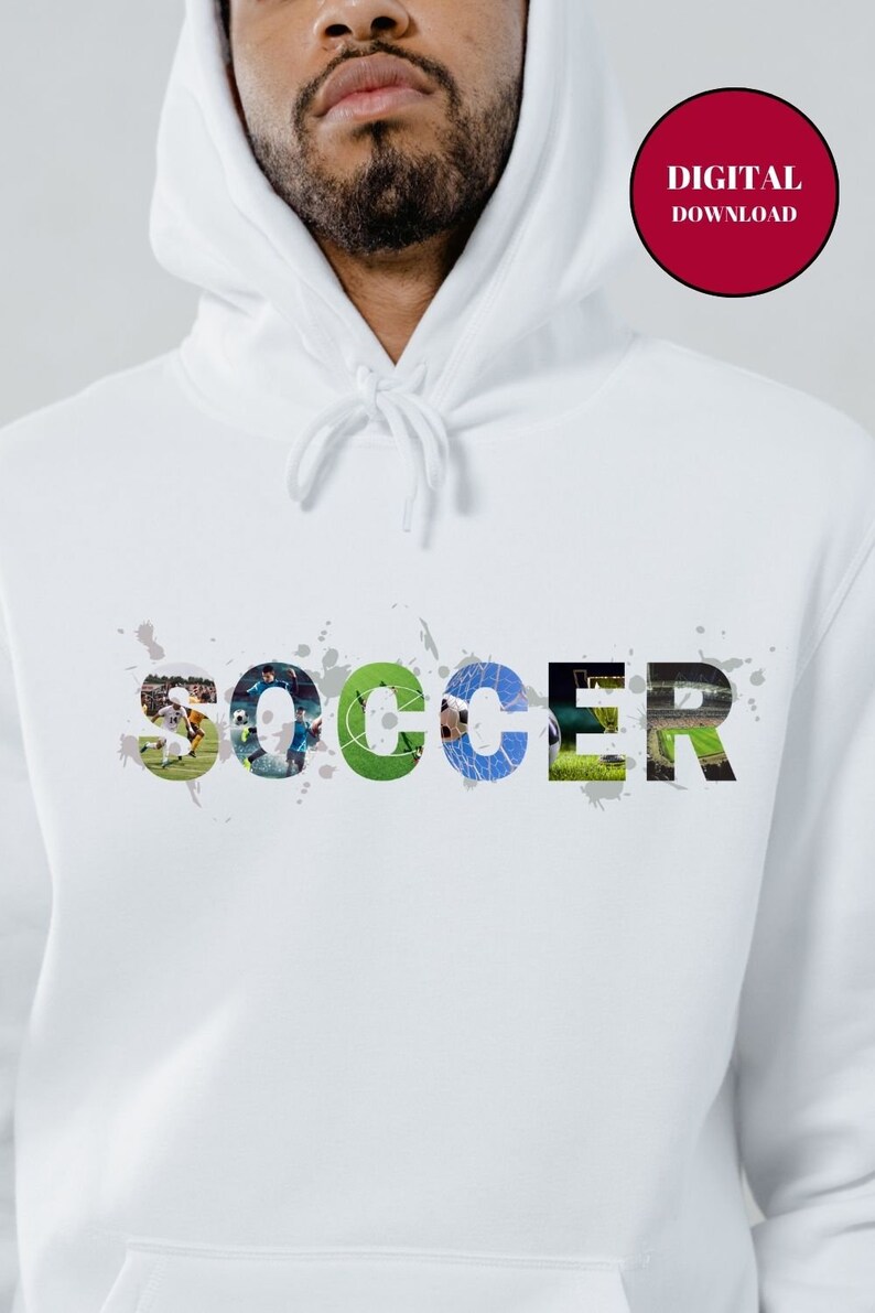 SOCCER DESIGN Digital Art Printable for T-shirts, Mugs, Bags, and Wall ...