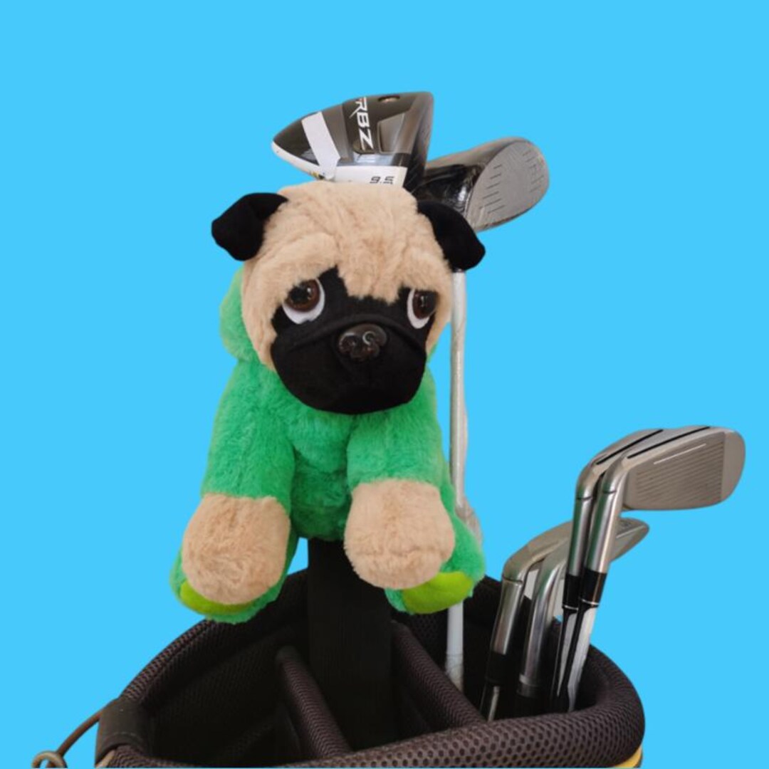 Cute Pug Fairway Wood Golf Cover Plush Dog Headcover in Four Outfits - Etsy