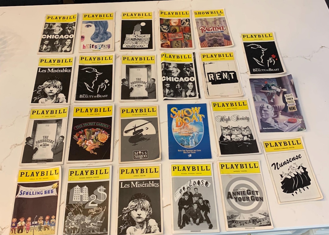Vintage Broadway Playbills 90’s / 2000’s Theater Books Lot of 22 ...