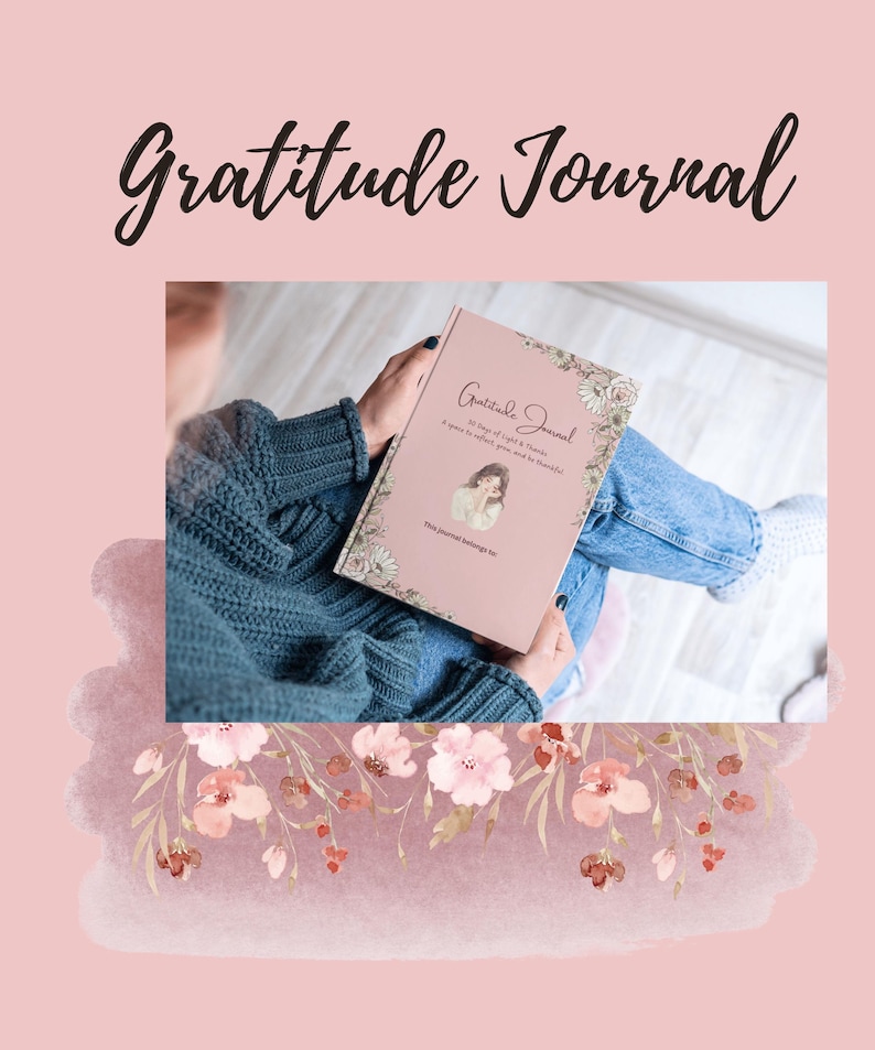 30-day Gratitude Journal | Printable Canva Template | Self-love ...