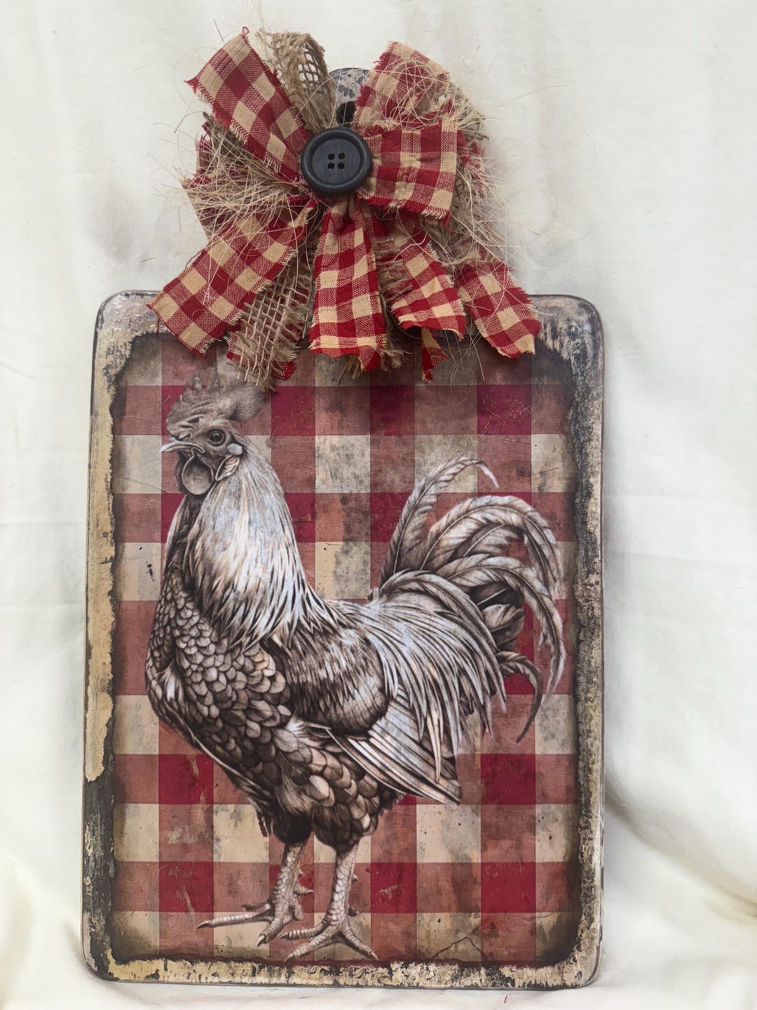 Decorative Rooster Cutting Board - Etsy