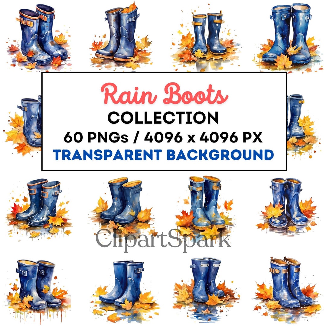 Rain Boots Clipart Collection | 60 Pngs With Transparent Background ...