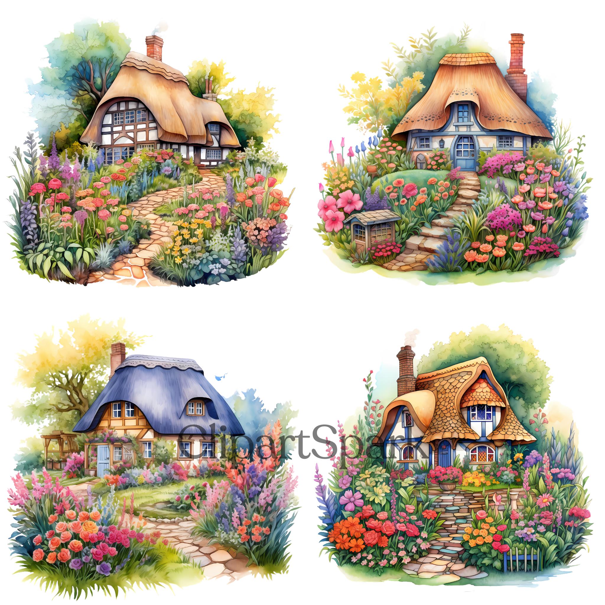 Thatched-roof Cottage Clipart | 60 Pngs Transparent Background ...