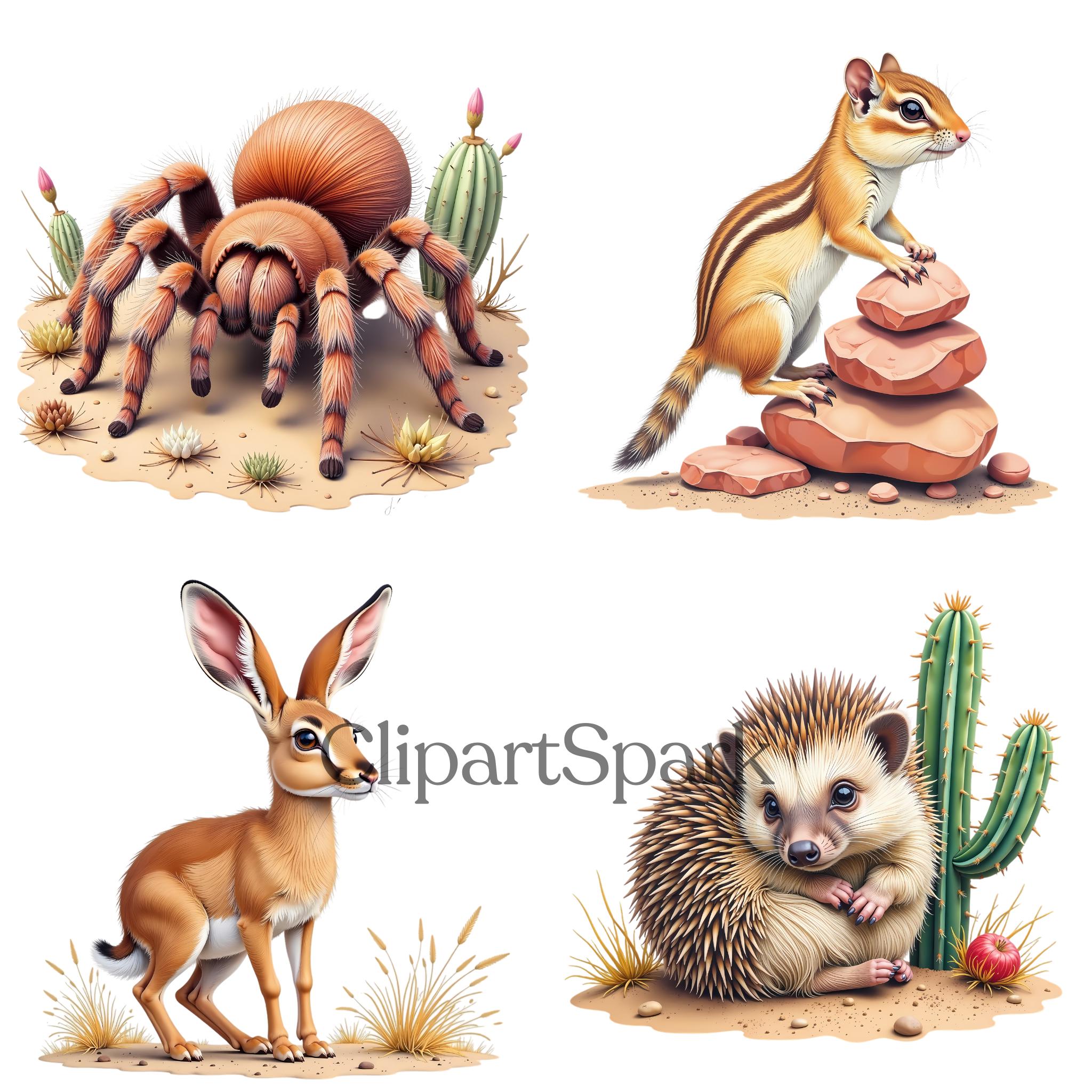 Desert Animals Illustrations Bundle 413 Pngs 4096x4096 Px Wildlife and ...
