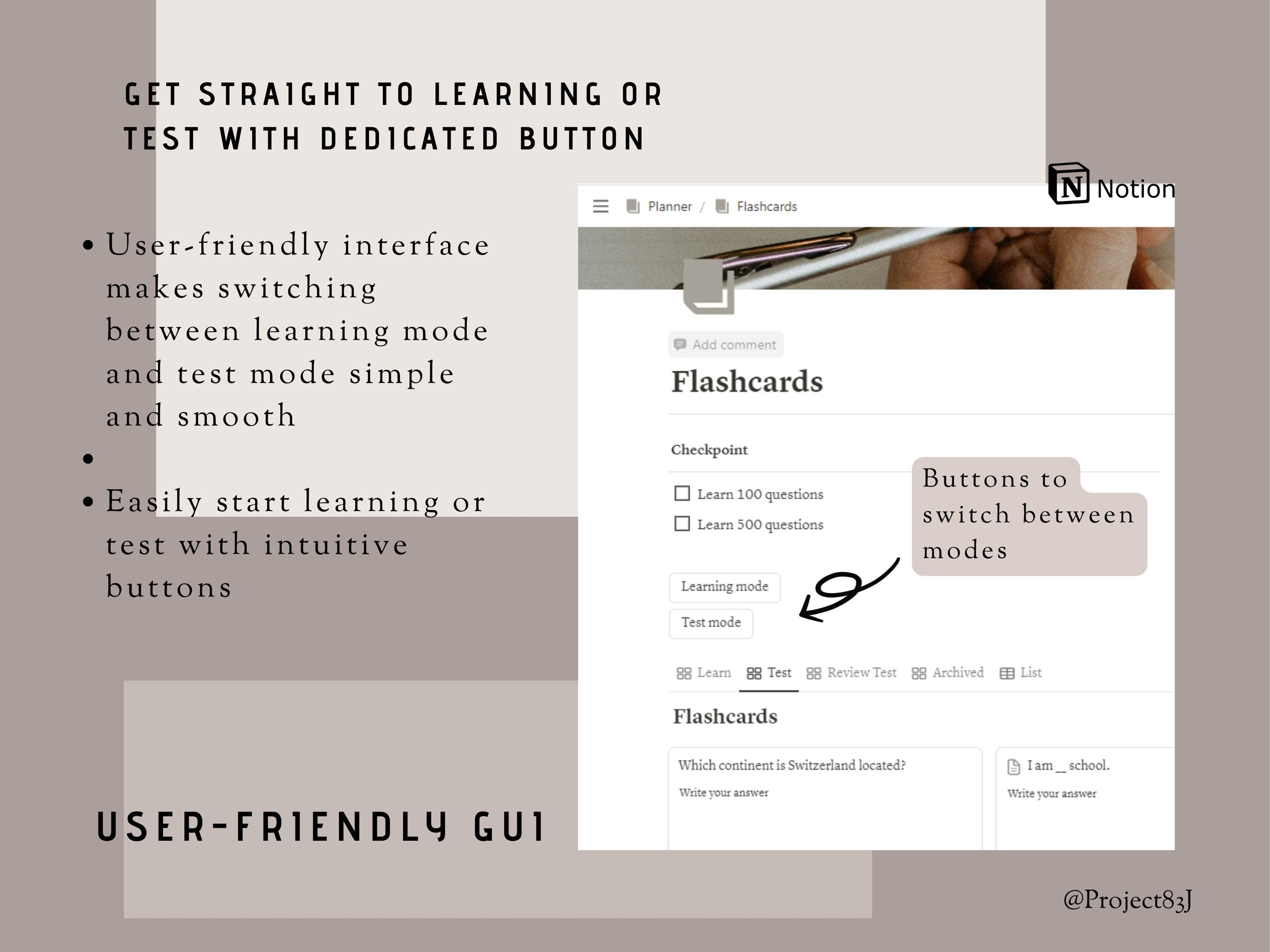 Notion Flashcards | Notion Template | Digital Flashcard | Study and ...
