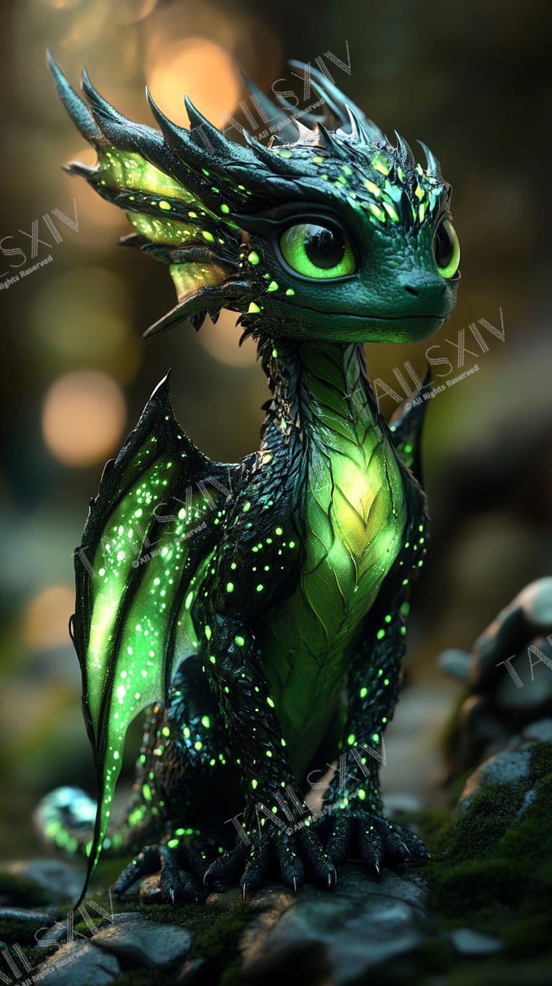 October Baby Dragon Live Wallpaper - Etsy