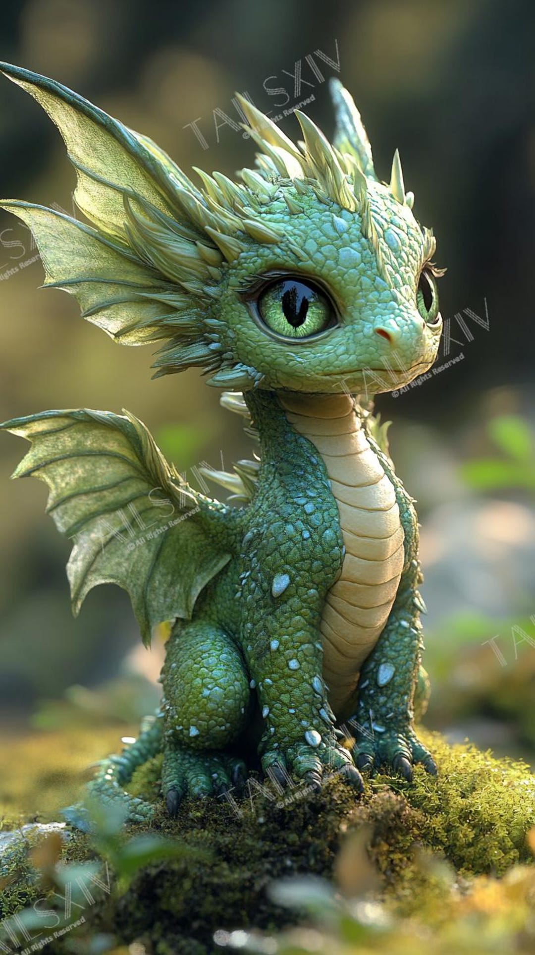 June Baby Dragon Live Wallpaper - Etsy