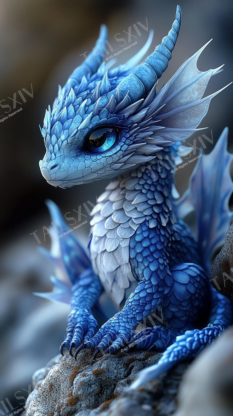 January Baby Dragon Live Wallpaper - Etsy