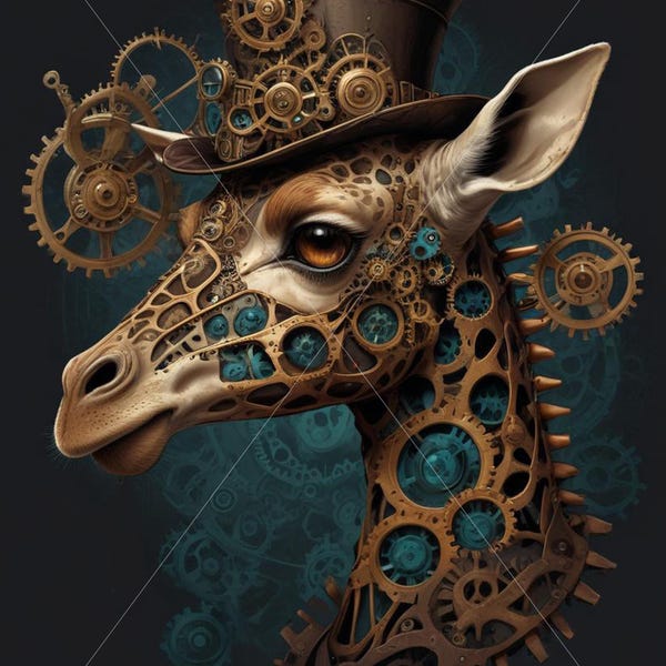 Steampunk Giraffe - Etsy