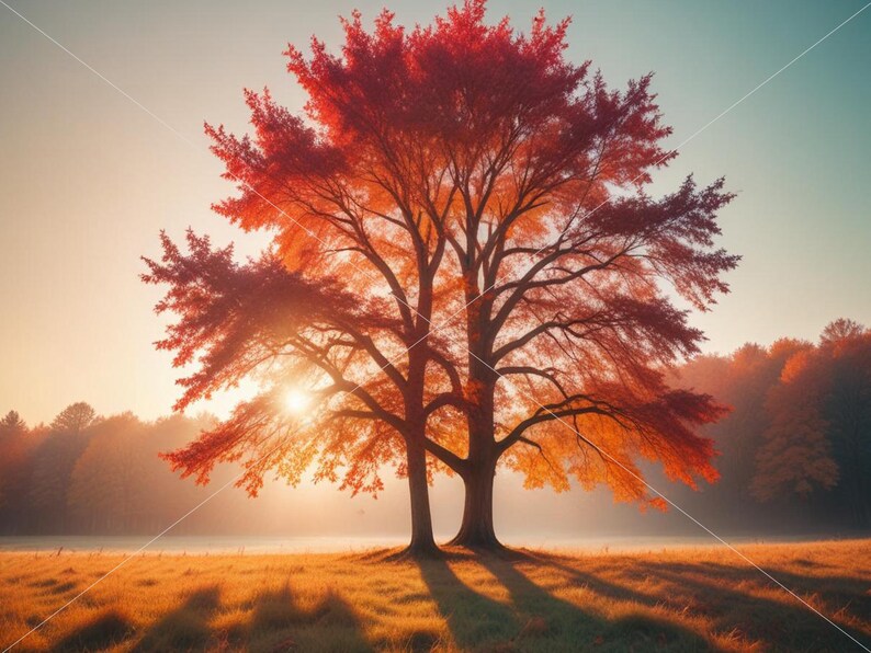 Fall Tree Wall Art Comes in Canvas, Metal or Acrylic | Autumn Prints ...