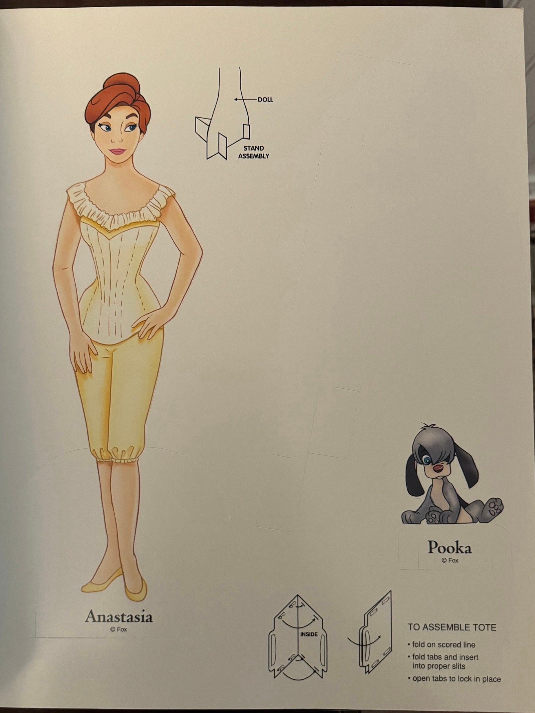 Vintage 1997 Anastasia Paper Dolls - Etsy