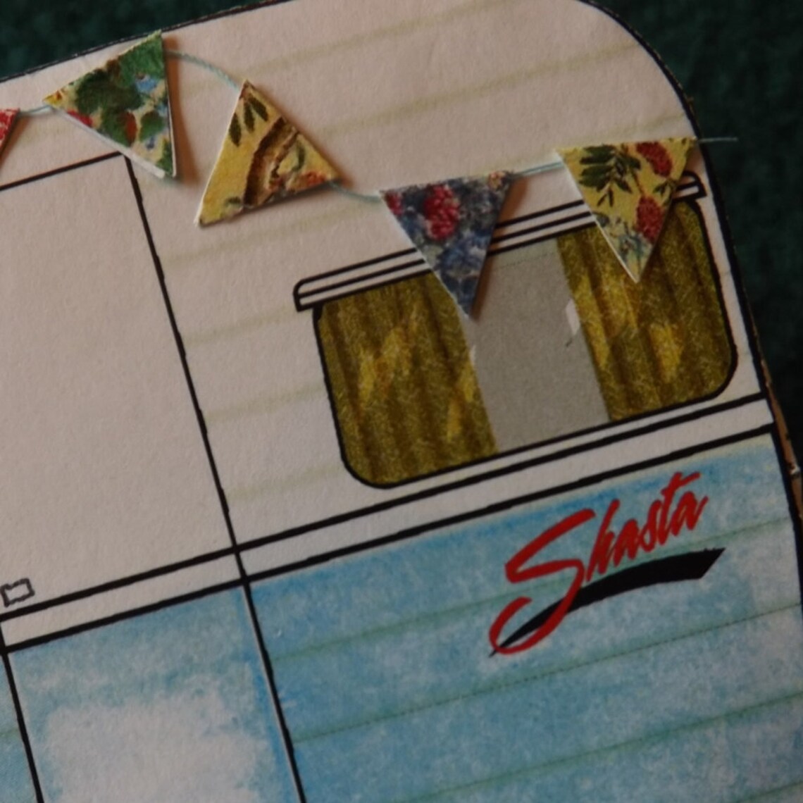 Vintage Shasta Camper Model for a Fairy Garden or Miniature Scene ...