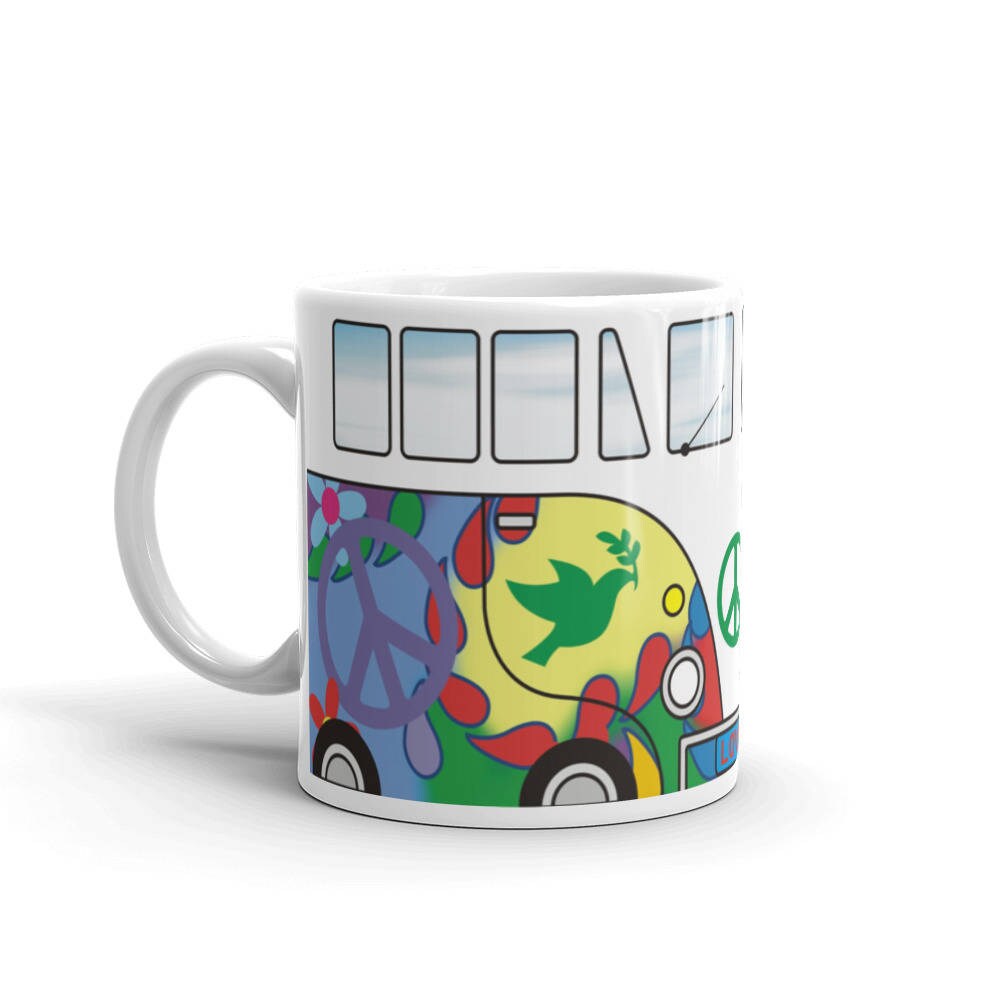 Hippie Van VW Bus Mug Ceramic Cup Volkswagen | Etsy
