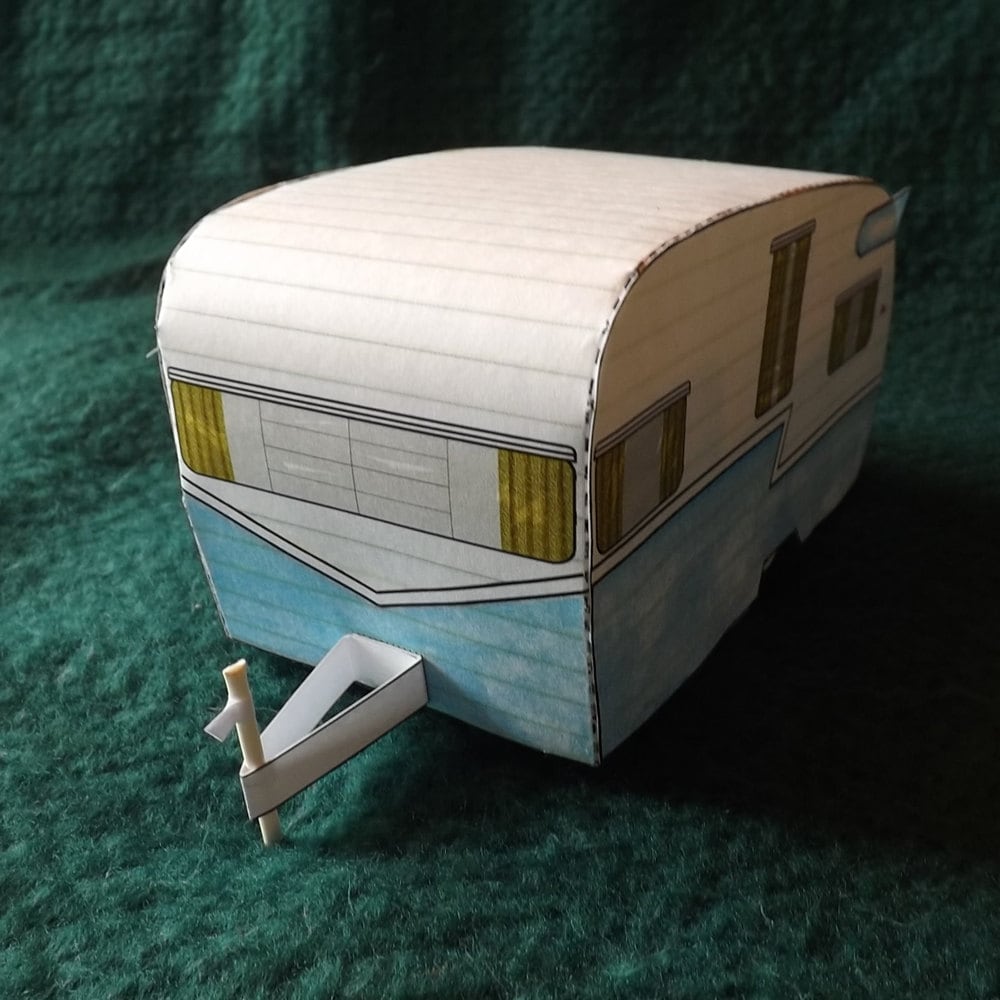 Vintage Shasta Camper Model for a Fairy Garden or Miniature Scene ...