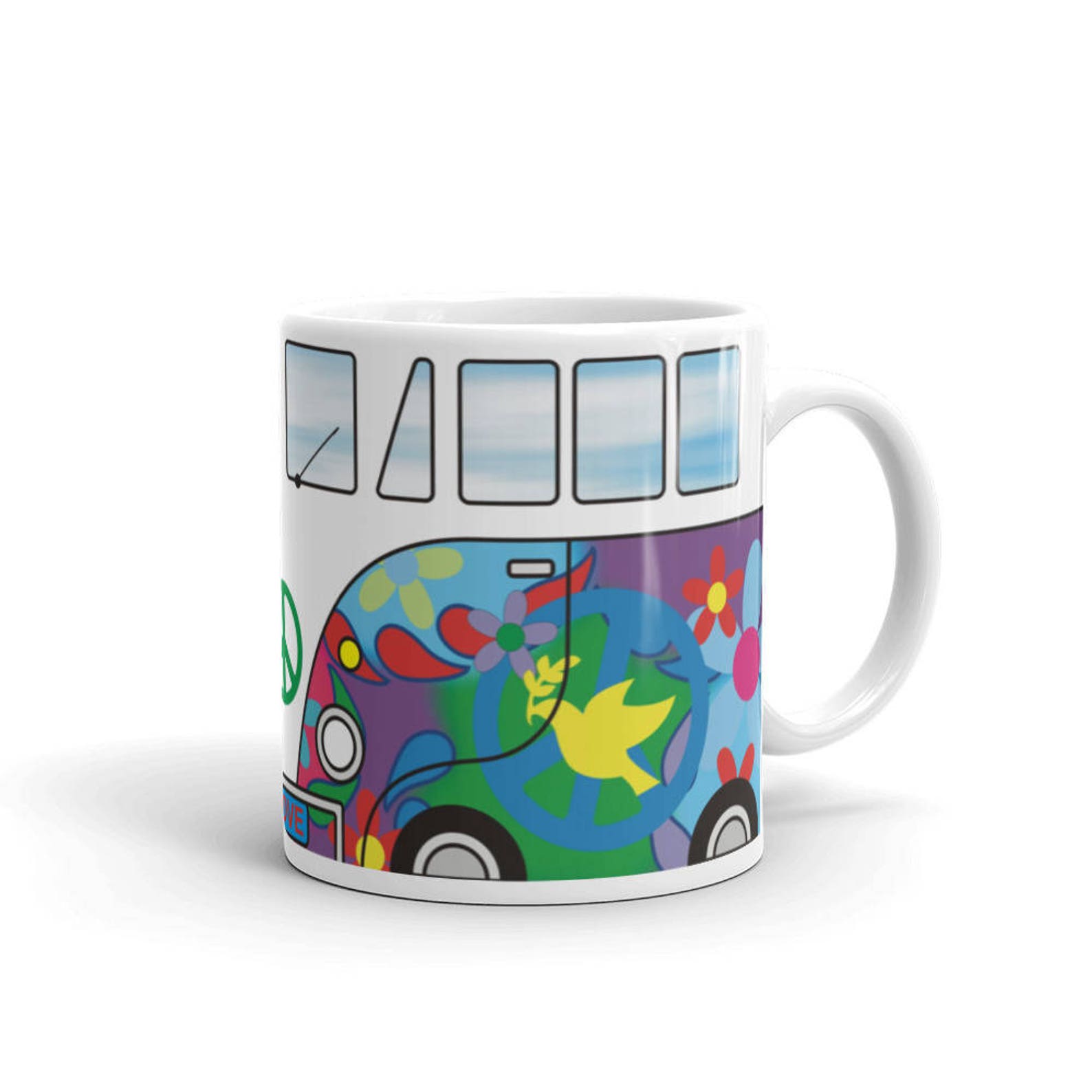 Hippie Van VW Bus Mug Ceramic Cup Volkswagen - Etsy