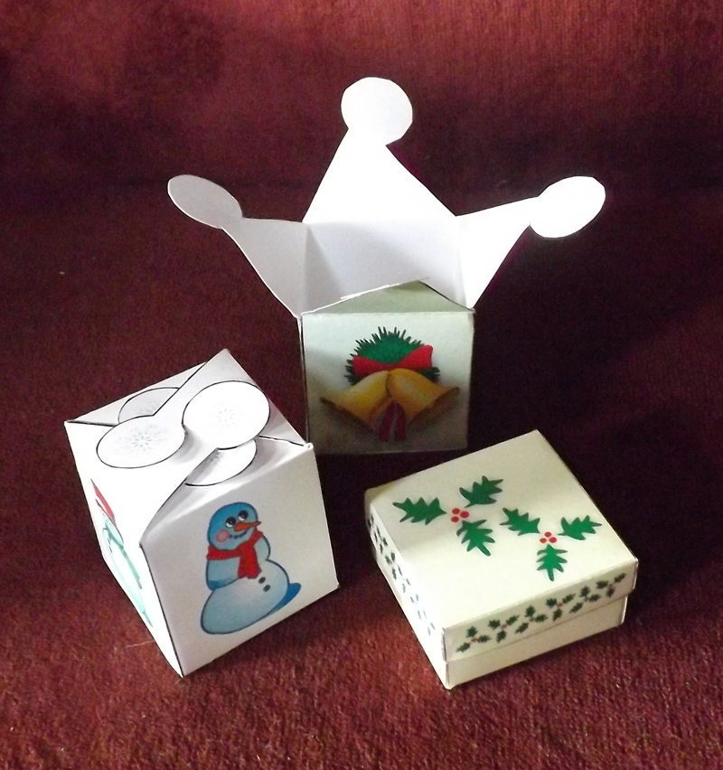Instant Download Printable Christmas Gift and Treat Boxes - Etsy