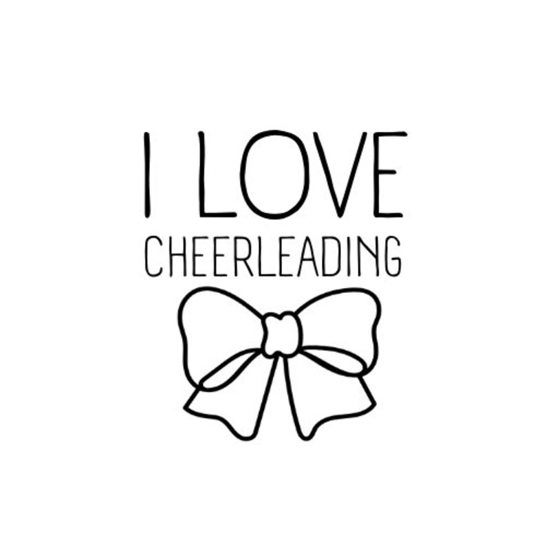 Cheerleading and I Love Cheerleading Files in SVG and PNG Format - Etsy