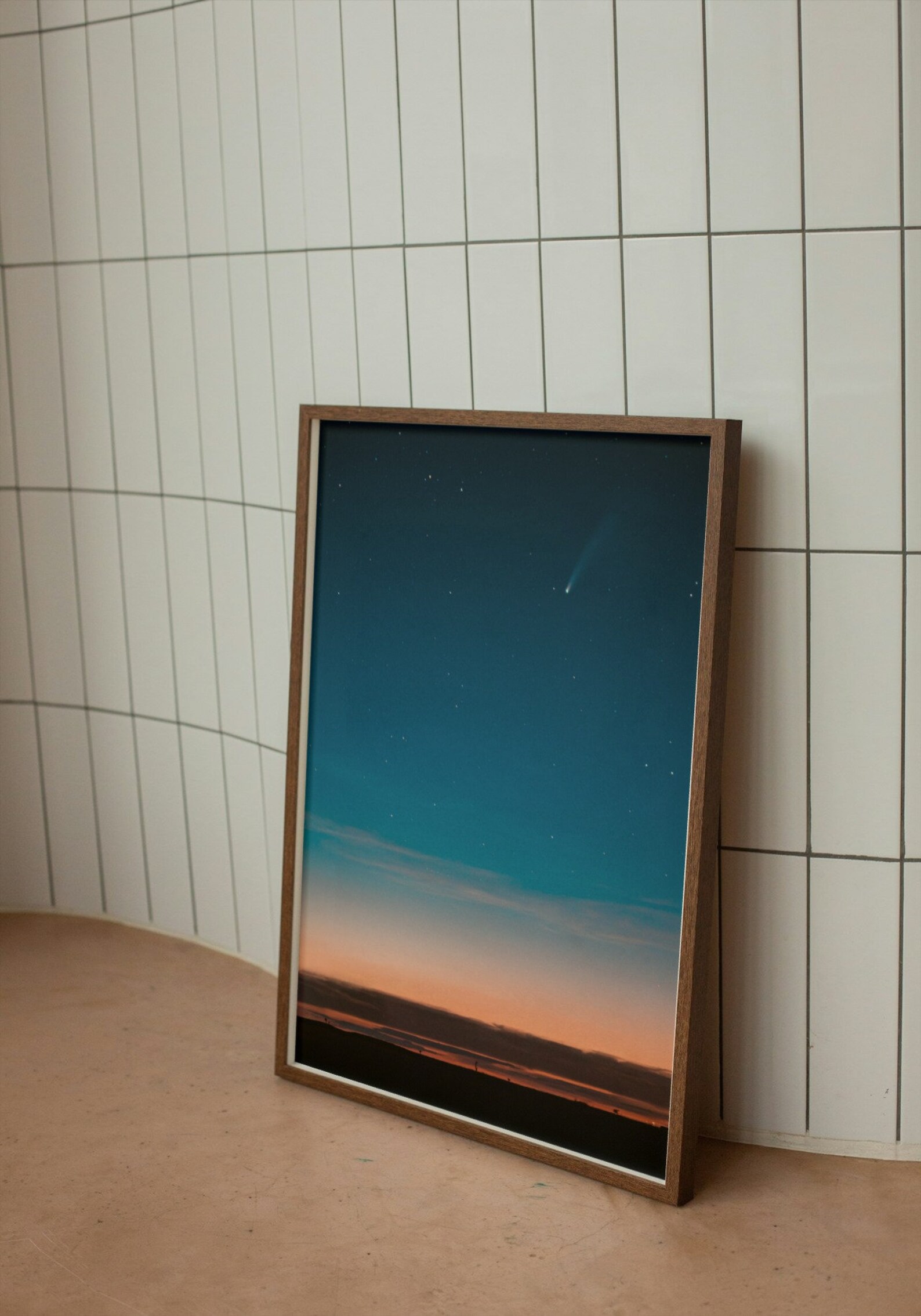 Comet Neowise Print | Celestial Artwork | Night Sky Wall Art ...