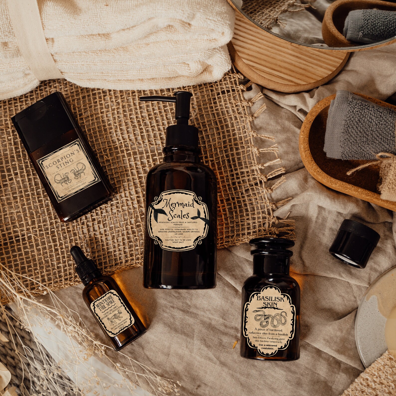 Halloween Apothecary Potion Labels – Spooky Witch Ephemera (digital ...