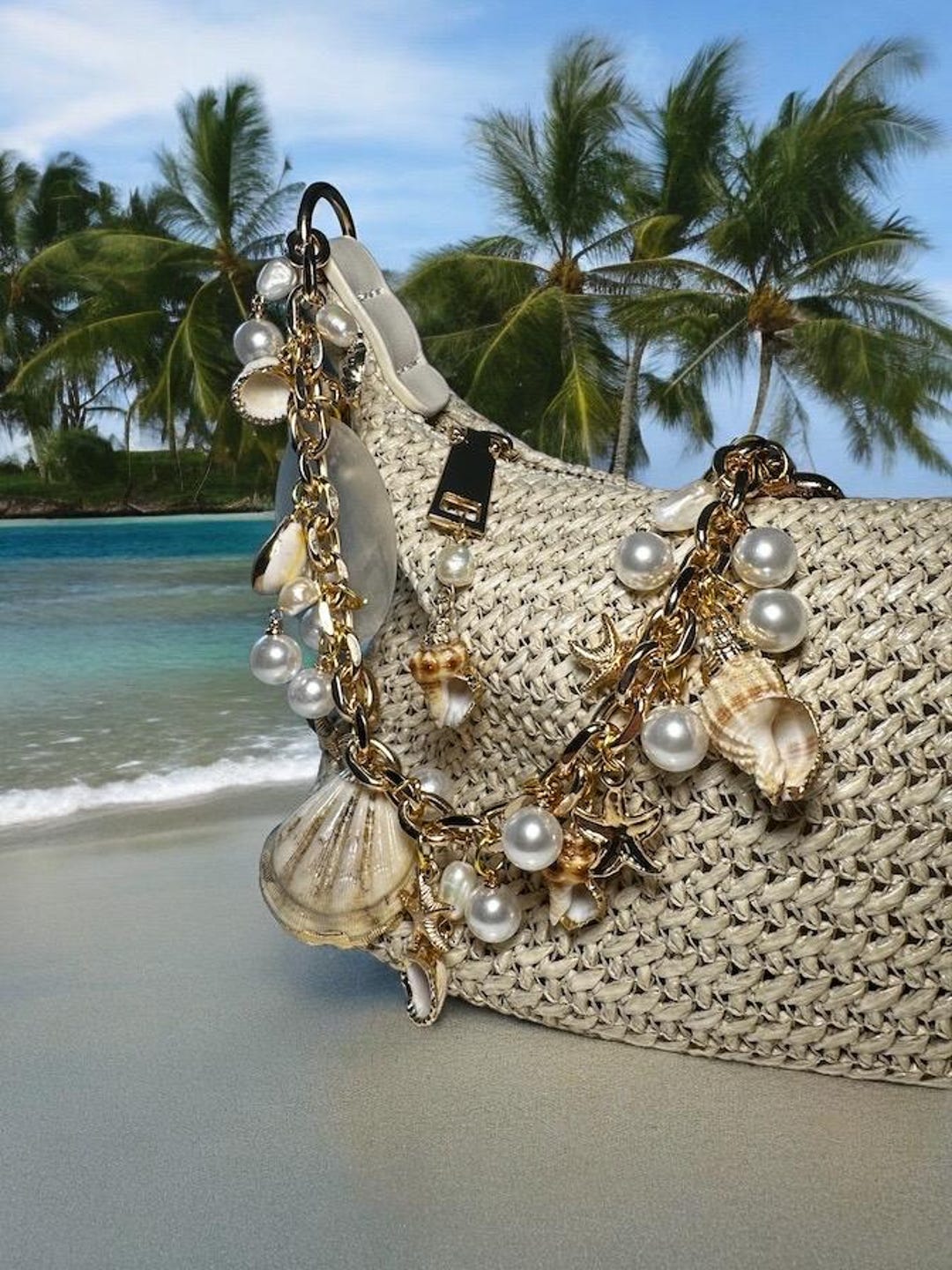 Boho Beach Shell Purse - Handmade Seashell Handbag - Pearl Shoulder Bag ...