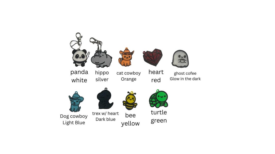 Cute Animal Keychains - Etsy